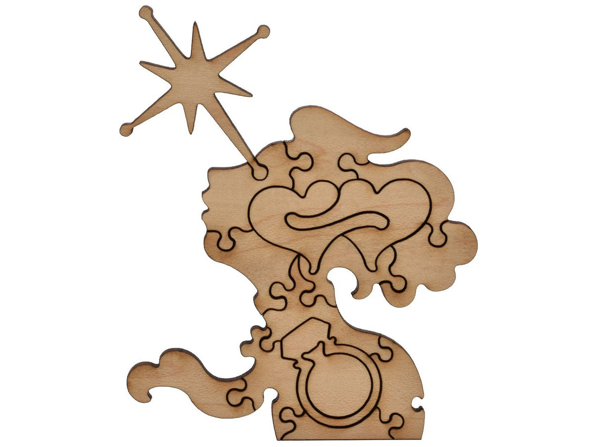 Lemon Tree and Grape Vine with Trellis Window Wooden Jigsaw Puzzle ...