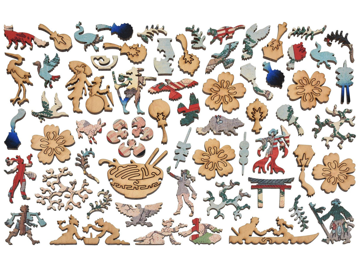 Kiyomizu Hall and Shinobazu Pond at Ueno Wooden Jigsaw Puzzle | Liberty ...