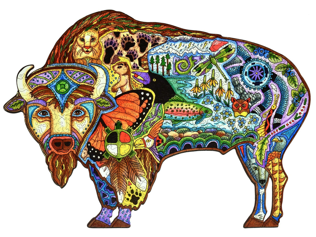 Bison Wooden Jigsaw Puzzle | Liberty Puzzles